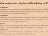 Python Operators Pdf