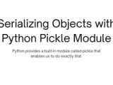 Python Pickle Module Pdf