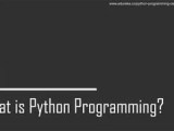 Python Programming Tutorial Edureka Pdf