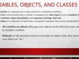 Python Programming Variables Objects And Classes Pptx