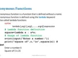 Python Programming Anonymous Functions String Operations Pptx