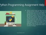 Python Programming Assignment Help Pptx