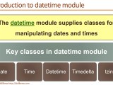 Python Programming Essentials M23 Datetime Module Pptx