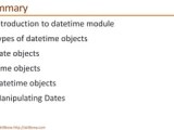 Python Programming Essentials M23 Datetime Module Pptx