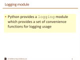 Python Programming Essentials M27 Logging Module Pptx