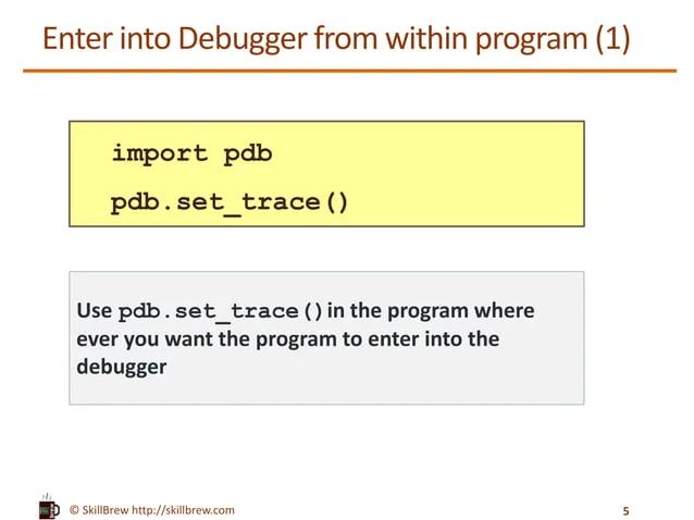 Python Programming Essentials M28 Debugging With Pdb Pptx - Artistic Space Design - 8K
