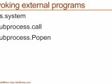 Python Programming Essentials M40 Invoking External Programs Pptx