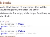 Python Programming Essentials M6 Code Blocks And Indentation Ppt