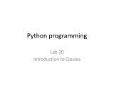 Python Programming Lab 20 Pptx