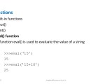 Python Programming Part Iv Functions Ppt