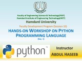 Python Programming Workshop Session 1 Ppt