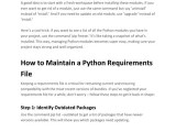 Python Requirements File How To Create Python Requirements Txt