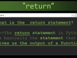 Python Return Statement Pptx