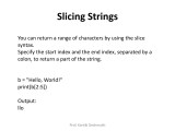 Python Strings And Strings Types With Examples Pptx