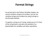 Python Strings And Strings Types With Examples Pptx
