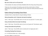 Python Strings Format Pdf