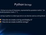 Python Strings Presentation Pptx