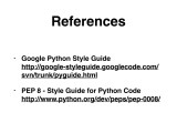 Python Style Guide Ppt