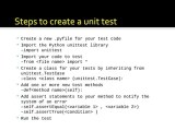 Python Unit Testing Odp