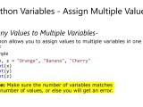 Python Variables Pptx