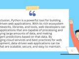 Python Web Development To Build Data Driven Web Applications Pdf