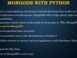 Python With Mongodb In Advanced Python Pptx