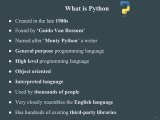 Advantages Of Python Learning Why Python Ppt