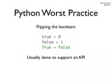 Python Worst Practices Ppt