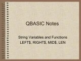 Qbasic Notes Ppt