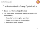 Query Processing And Optimization Ppt