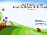 Queue Implementation Using Array Pptx