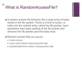 Randomaccessfile Quick Start Pptx