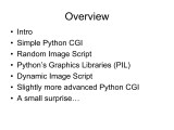 Random And Dynamic Images Using Python Cgi Pdf