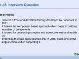React Js Interview Question Answer Pptx