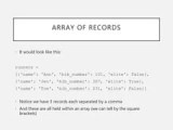 Records In Python Pptx Databases Computer Software And Applications