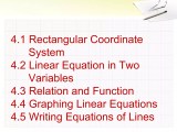 Rectangular Coordinate System Ppt