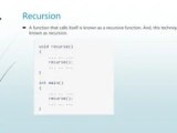 Recursion Recursive Function Pptx