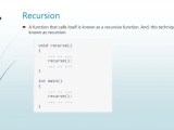 Recursion Recursive Function Pptx