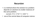 Recursion Debugging In C Ppt