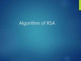 Rsa Algorithm Ppt