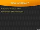 Ruby On Rails Testing With Rspec Ppt
