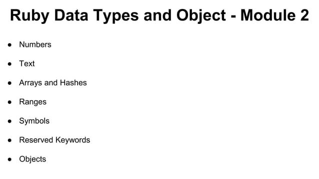 Ruby Data Types And Objects Pptx - Download Classic Colorful Texture | Full HD
