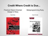 Ruby Object Model Ppt