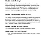 Sanity Testing Vs Regression Testing Key Differences With Examples Pdf