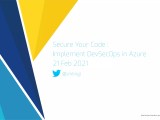 Secure Your Code Implement Devsecops In Azure Pdf