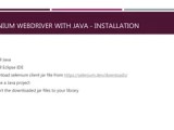 Selenium With Java Pptx