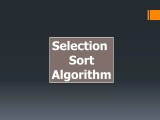 Shell Sort And Selection Sort Algorithm Pptx