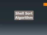 Shell Sort And Selection Sort Algorithm Pptx