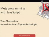Metaprogramming With Javascript Pptx