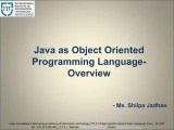 Java As Object Oriented Programming Language Ppt
